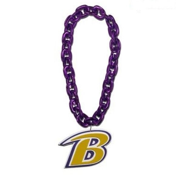 FAN FAVE | Accessories | Baltimore Ravens Fan Chain Necklace Nfl | Poshmark